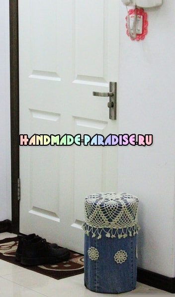 Kot pantolon ve kartondan yapılmış DIY Tabure yapımı - Elişi Deryası